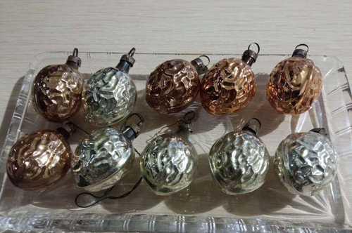 Елочные игрушки Орешки и шишечки, СССР