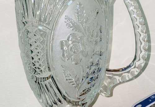 Стеклянная ваза Цветы 26,5 см