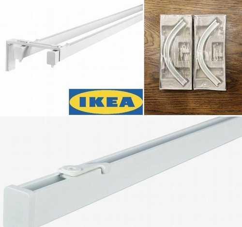Карнизы из IKEA новые без соединений и креплений