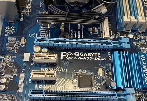 Материнская плата Gigabyte GA-H77-DS3H+ core i5