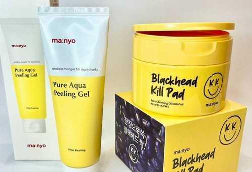 Manyo пилинг скатка Pure Aqua пэды Blackhead