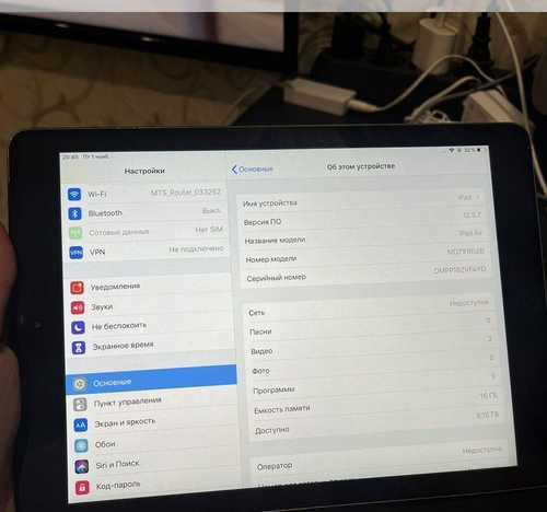 iPad air 1 16gb wifi   sim