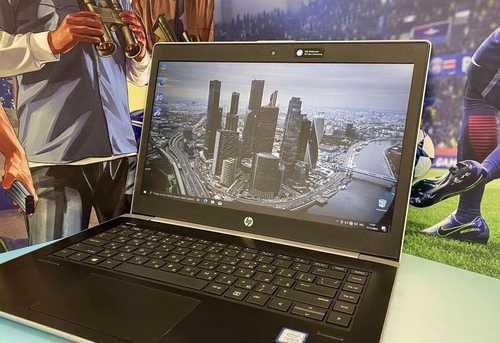 Мощный Стальной Ноутбук HP i3-7100/8gb/SSD/Full-HD