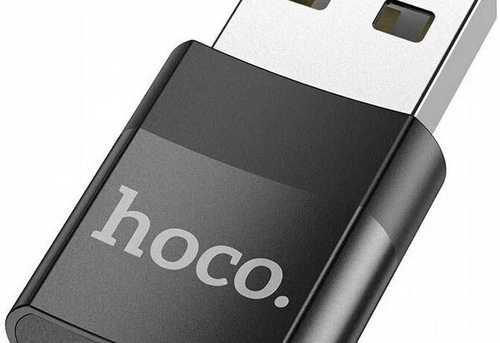 Переходник OTG USB/Type-C 2.0 hoco UA17, черный