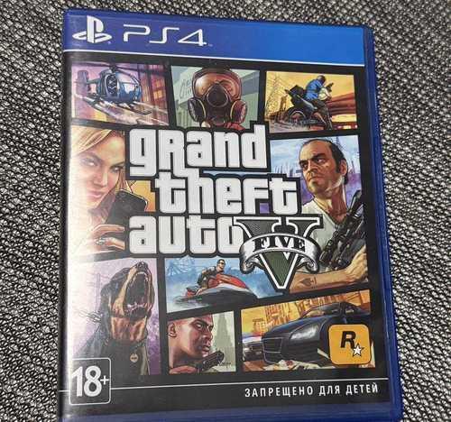 Игра GTA 5 PS4 с русскими субтитрами