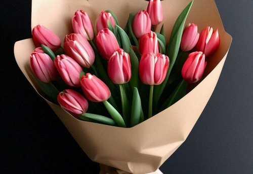 Купить цветы с доставкой Тюльпаны на 8 марта