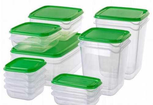 Набор пластиковых контейнеров для продуктов 17 шт