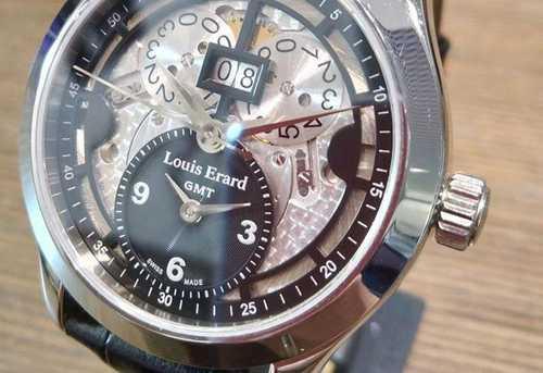 5) Швейцарские часы Louis Erard (механические,GMT)