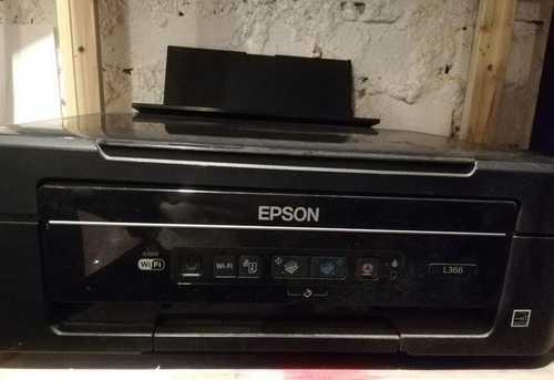 Принтер мфу струйный Epson L366