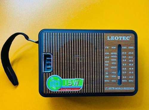 Радиоприемник leotec LT-607B в ретро стиле