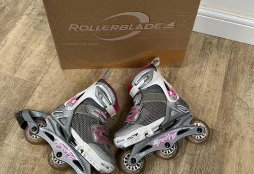 Роликовые коньки rollerblade раздвижные