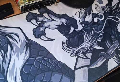 Коврик ardor gaming Asia Dragon Black and White
