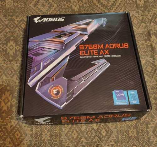 Gigabyte b760m aorus elite ax новая, на гарантии