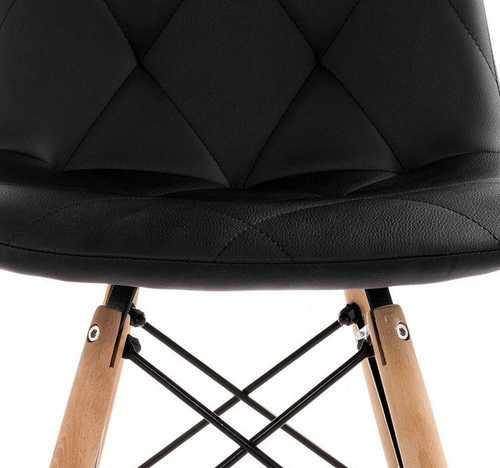 Стул деревянный Kvadro 1 black - wood. Москва и мо