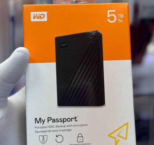 5Tb Western Digital My Passport wdbpkj0050BBK-wesn