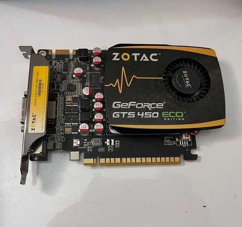 Видеокарта zotac GeForce GTS 450 1GB