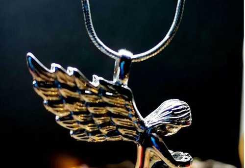 Серебряная подвеска ангел