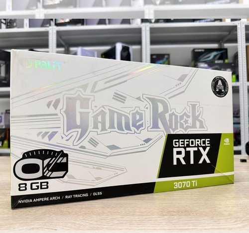 Видеокарта Palit RTX 3070TI game rock OC отл сост