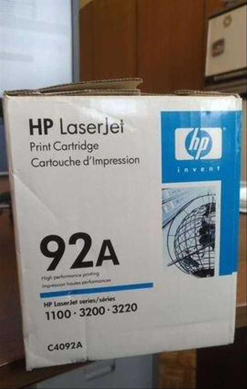 Картридж HP LaserJet 92A C4092A оригинал c4127x