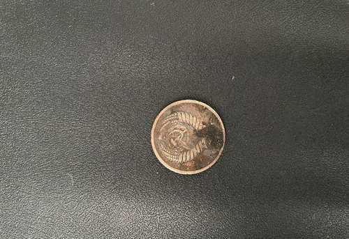 Медная монета 5 копеек 1961 года
