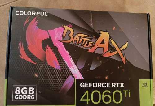 Продам новую видеокарту Colorful RTX4060Ti NB DUO