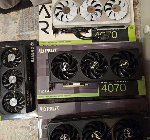 Видеокарта RTX 4070 Лот 4 шт
