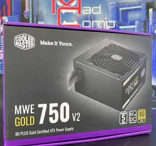 Блок питания 750W Cooler Master MWE Gold 750 V2 (M