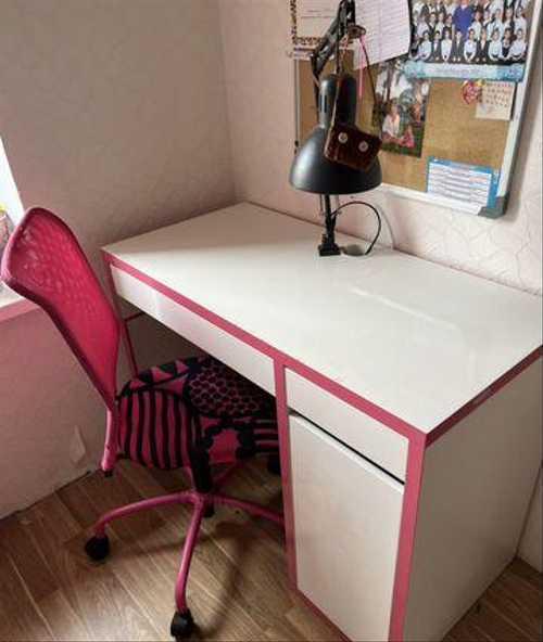 Письменный стол IKEA micke mikke + кресло