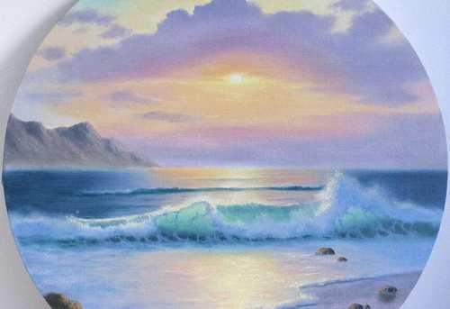 Картина маслом "Море счастья", 40 см