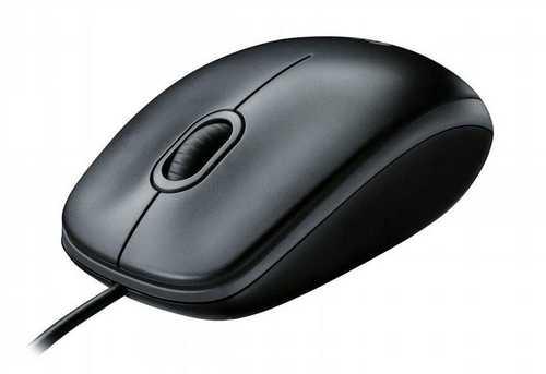 Мышь Logitech B100, USB, черный (910-003357/910-00