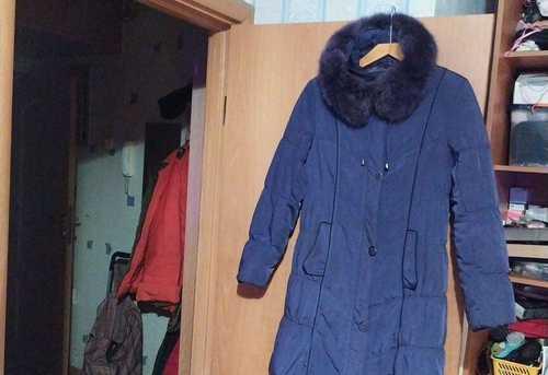 Куртка(пальто ) теплое с капюшоном