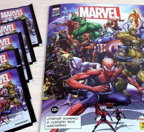 Наклейки panini marvel 80 лет / Марвел 80 лет