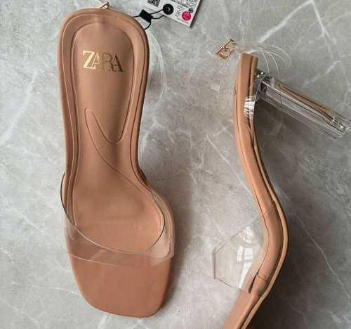 Туфли Zara прозрачные 36-39