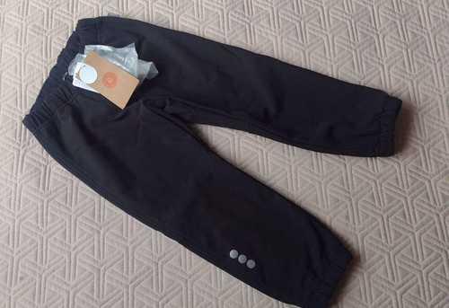 Новые брюки 110 Reima softshell мальчика чёрные