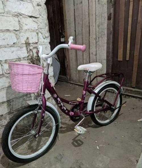 Детский велосипед для девочек 18"