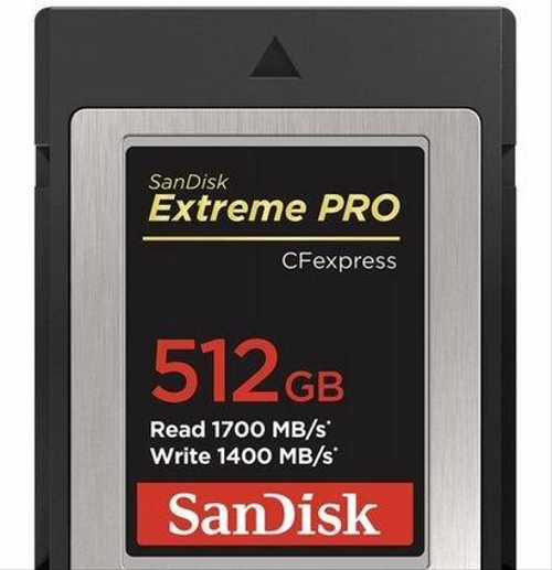 SanDisk Extreme Pro CFExpress Type B 512Gb (Новая)