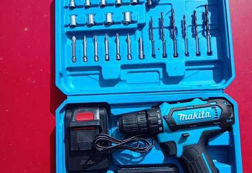 Шуруповерт makita 18v. 2A. новый