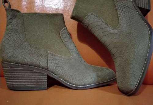 Ботинки сапоги женские казАки из натуральной кожи