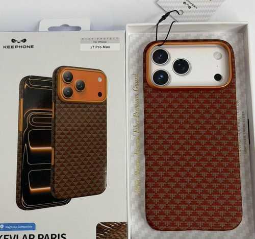 Чехол на iPhone 17 Pro/Pro Max Kevlar Paris Orange