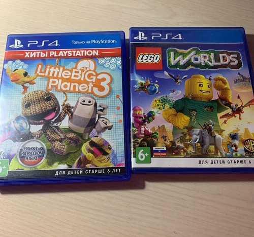 Детские игры Little big planet 3, Lego Worlds ps4