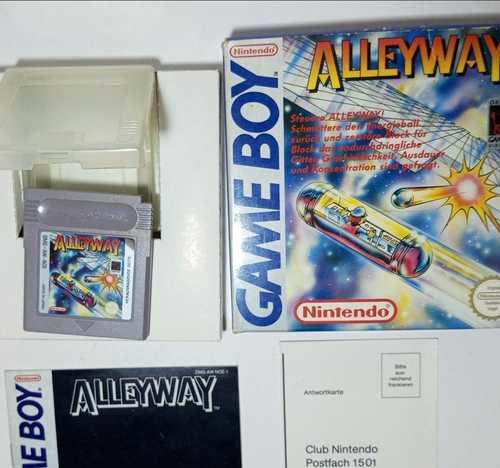 Nintendo game boy картридж Alleyway 1989