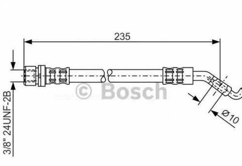 Bosch 1 987 476 207 Шланг тормозной зад прав/лев