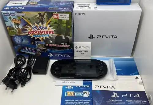 Sony ps Vita slim в коробке как новая + 128гб +hen