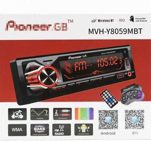 Магнитола Pioneer GB MVH-Y8059mbт (Арт.61713)