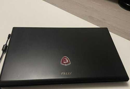 17.3" MSI GE72 2QC Apache, 1000 ГБ, Core i5-4210H, RAM 8 ГБ, GeForce GTX 960M 2 ГБ