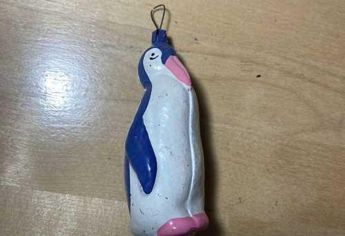 Елочная игрушка пингвин СССР