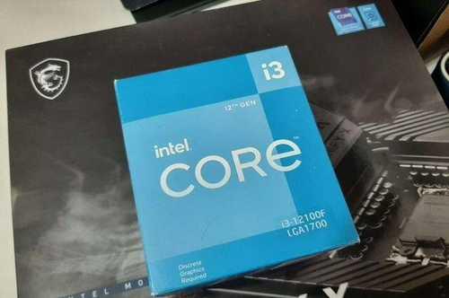 Intel Core i3-12100F BOX (с новым кулером)