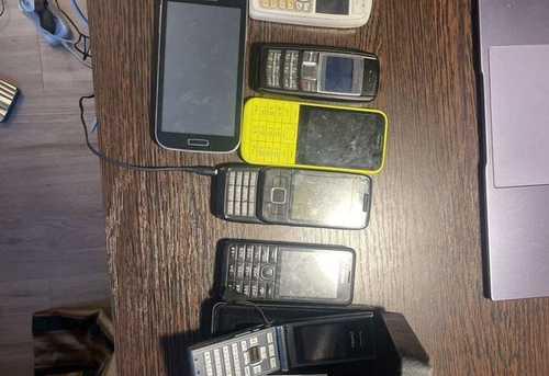 Мобильные телефоны на запчасти лот