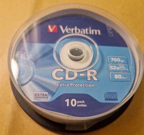 Болванки CD-R verbatim 10 шт