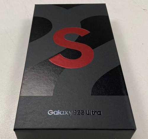 Коробка Samsung Galaxy S22 Ultra Burgundy (Красный